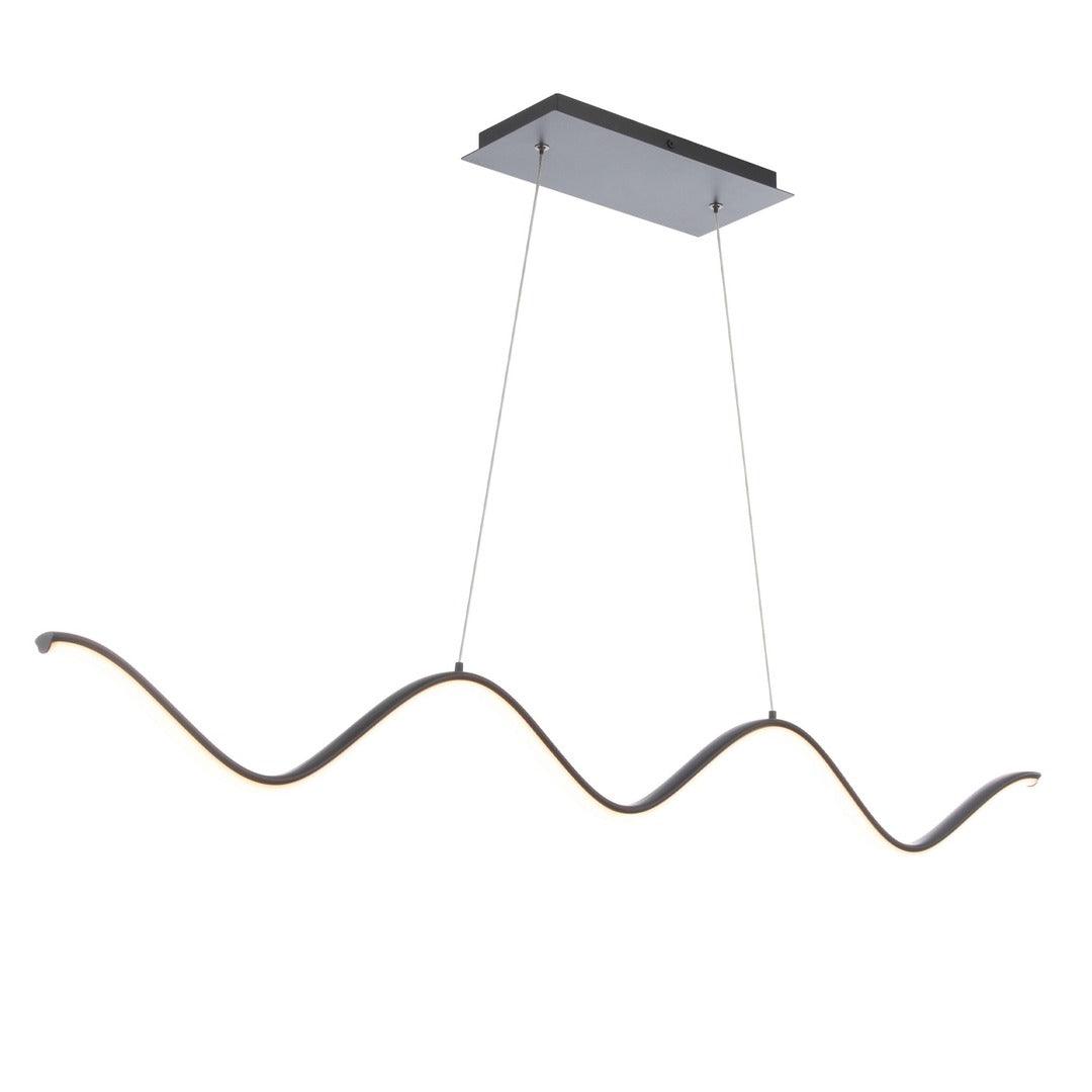 LED Steel Wavey Frame with Arcylic Diffuser Linear Pendant – LV LIGHTING