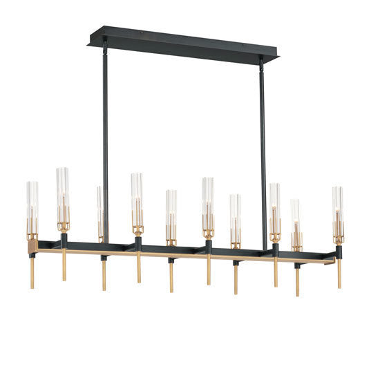 Flambeau - 10 Light Linear LED Chandelier – LV LIGHTING