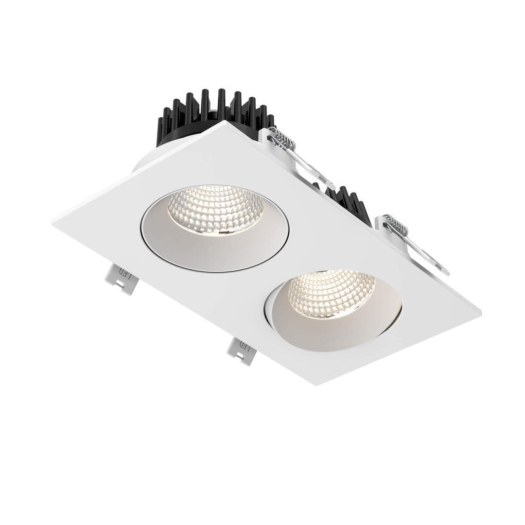 LED White Frame Double Regressed Gimbal Light – LV LIGHTING