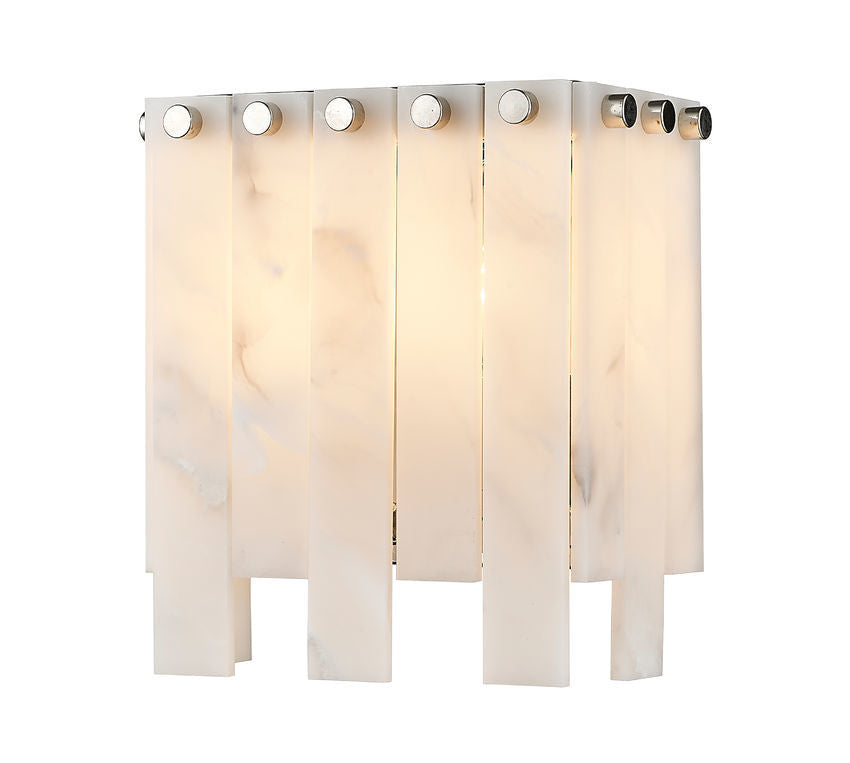Steel Frame with Alabaster Diffuser Wall Sconce – LV LIGHTING